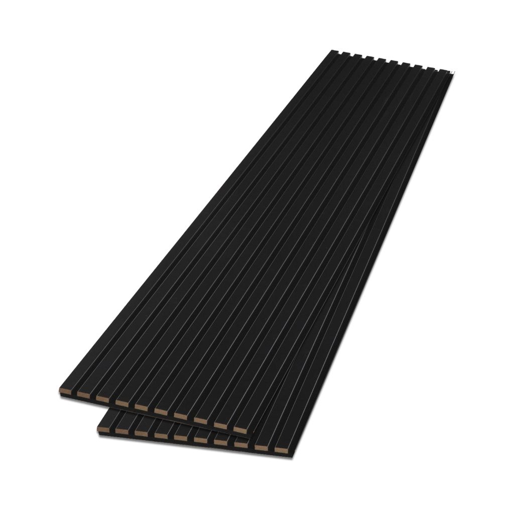 Black Wood Wall Panels - 100% Real Oak Finish - Wood Panel Wall USA