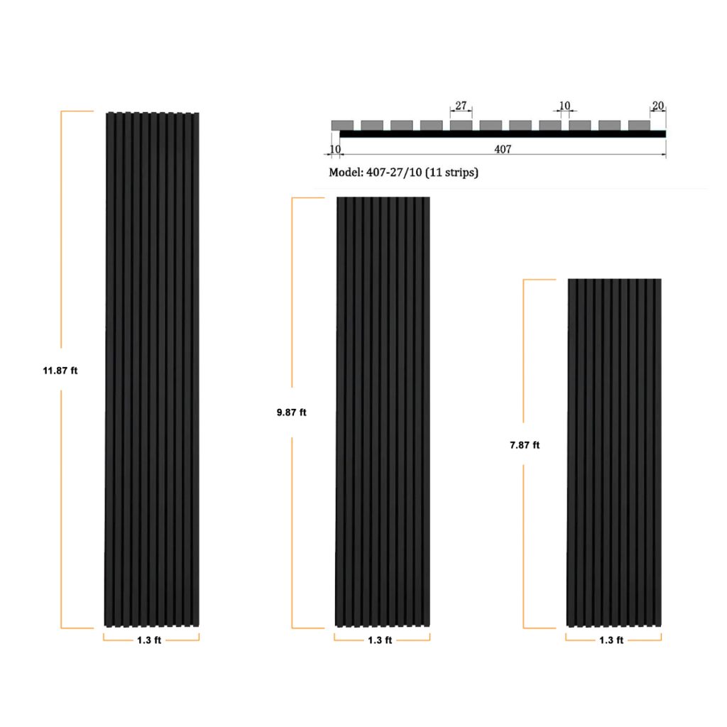 Black Wood Wall Panels - 100% Real Oak Finish - Wood Panel Wall USA