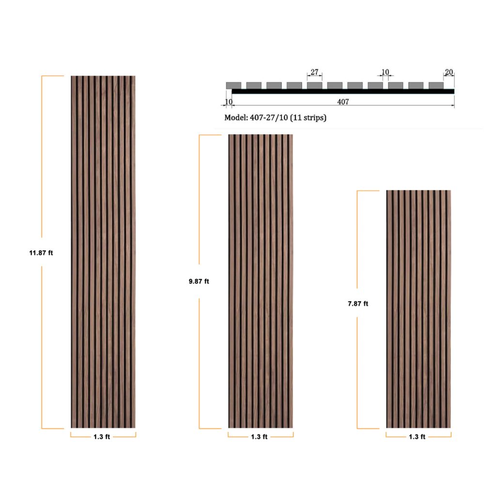 Walnut Wood Wall Panels - 100% Real Oak Finish - Wood Panel Wall USA