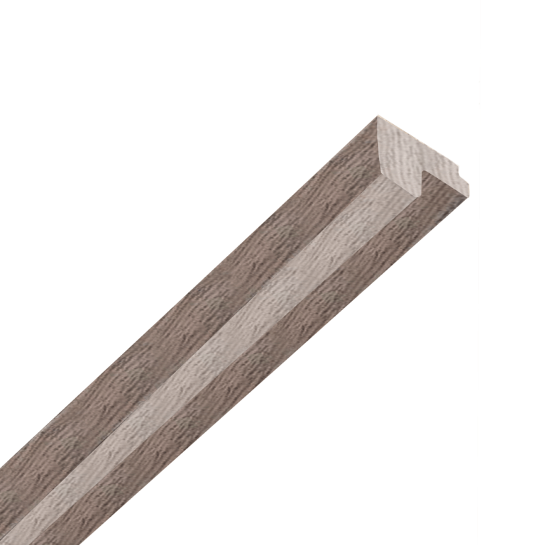 Wood Panels Walnut Corner Moulding - Solid Oak Cut