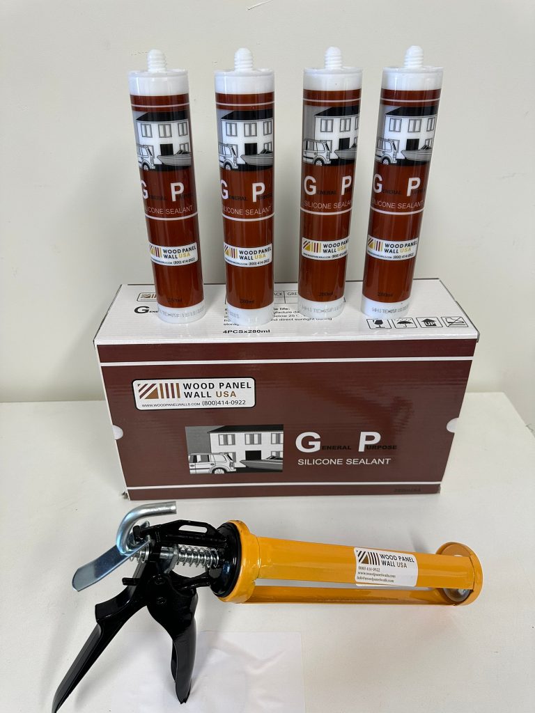 Silicone Sealant Installation Kit - Wood Panel Wall USA