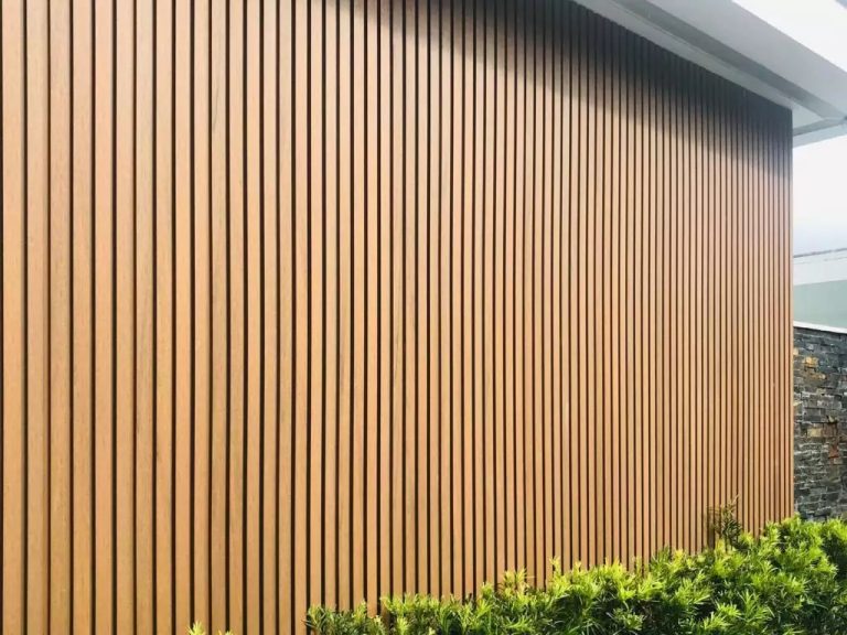 Wood Tech Siding Exterior Wall Panel - Teak Light Brown - Wood Panel ...