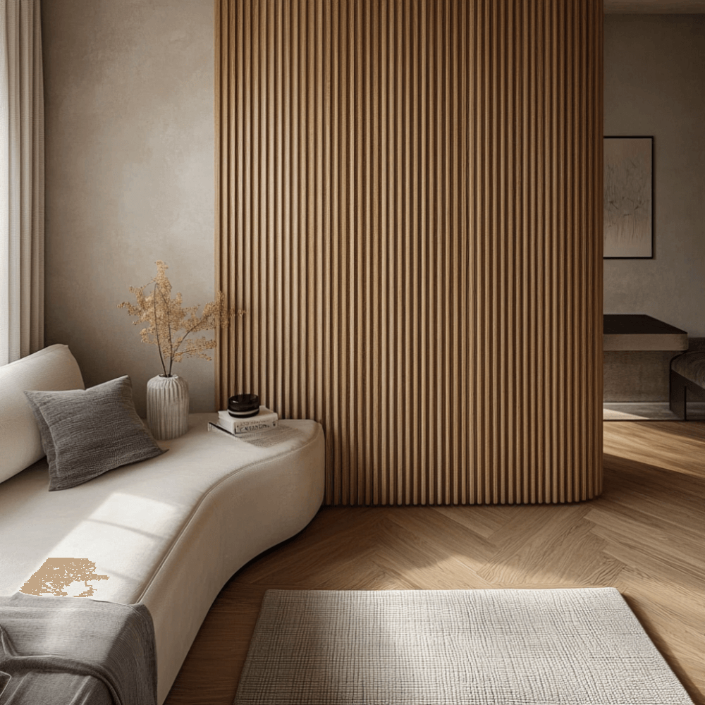 Oak Mini-Ridge Flexible Wood Panel Wall - Real Oak Finish - Wood Panel ...