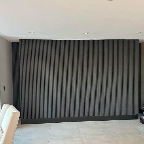 Brown Oak Smoke Acoustic Slat Wood Wall Panels – 100% Real Oak Finish ...